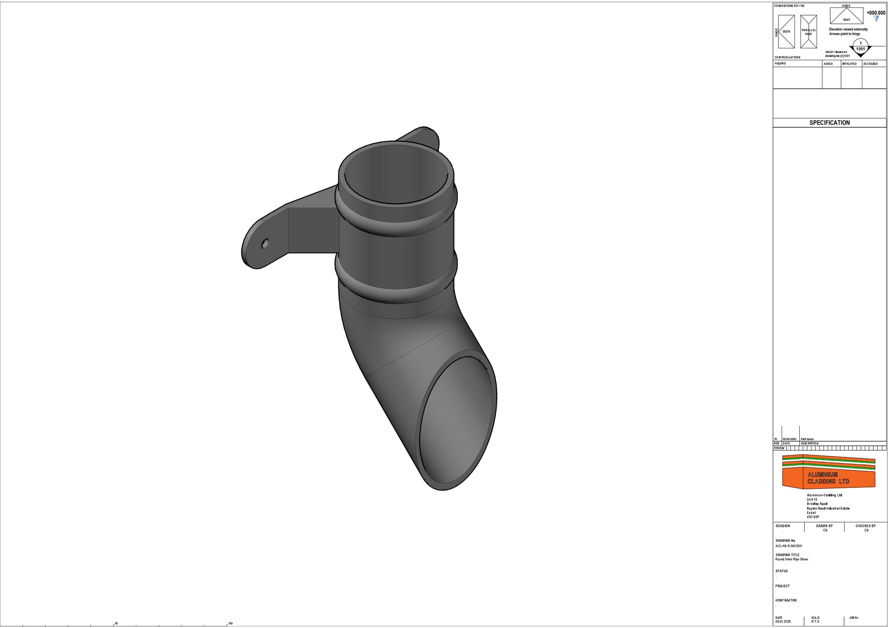 Cast Aluminium Socket - Shoe – Aluminium Cladding Ltd