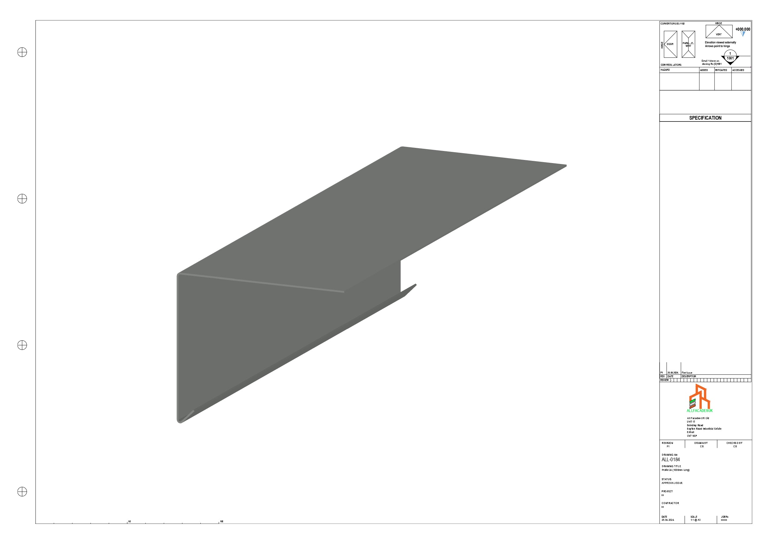 Aluminium Roof Trim - Type 2 - Straight 3000mm Length – Aluminium ...
